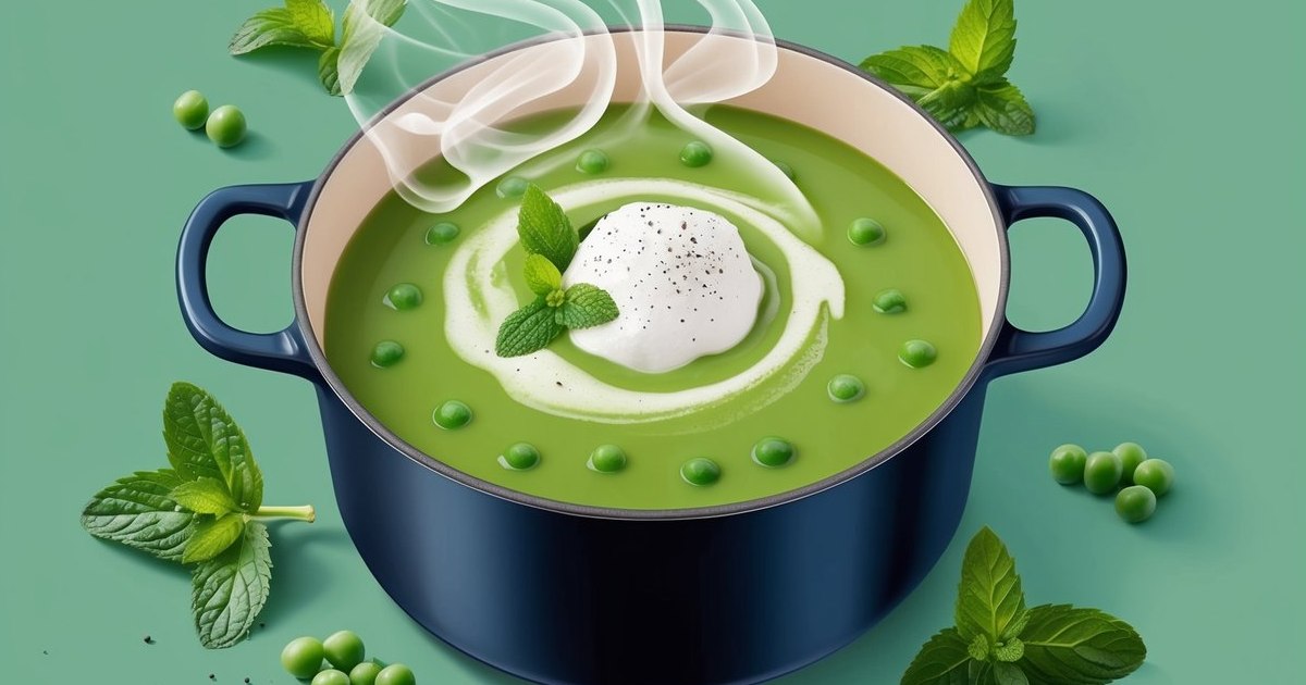 Sopa de Guisantes con Espuma de Menta – Receta Fácil y Elegante | FastGas