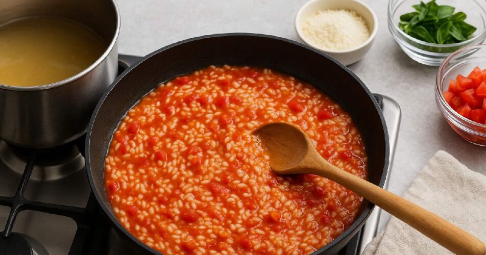 Tomato Basil Risotto Recipe – Quick & Delicious | FastGas