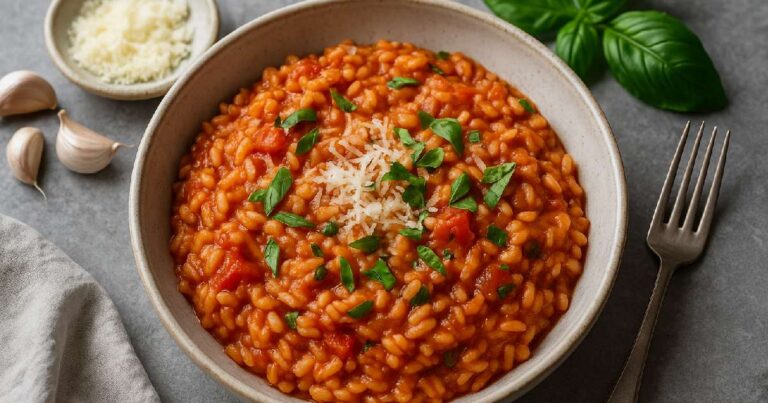 Tomato Basil Risotto Recipe – Quick & Delicious | FastGas