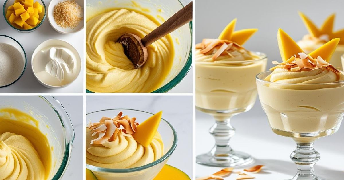 Mango Coconut Mousse Recipe: Creamy Tropical Dessert Delight | FastGas