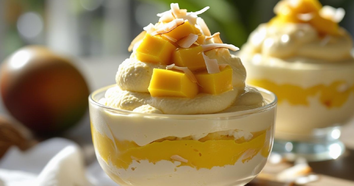 Mango Coconut Mousse Recipe: Creamy Tropical Dessert Delight | FastGas