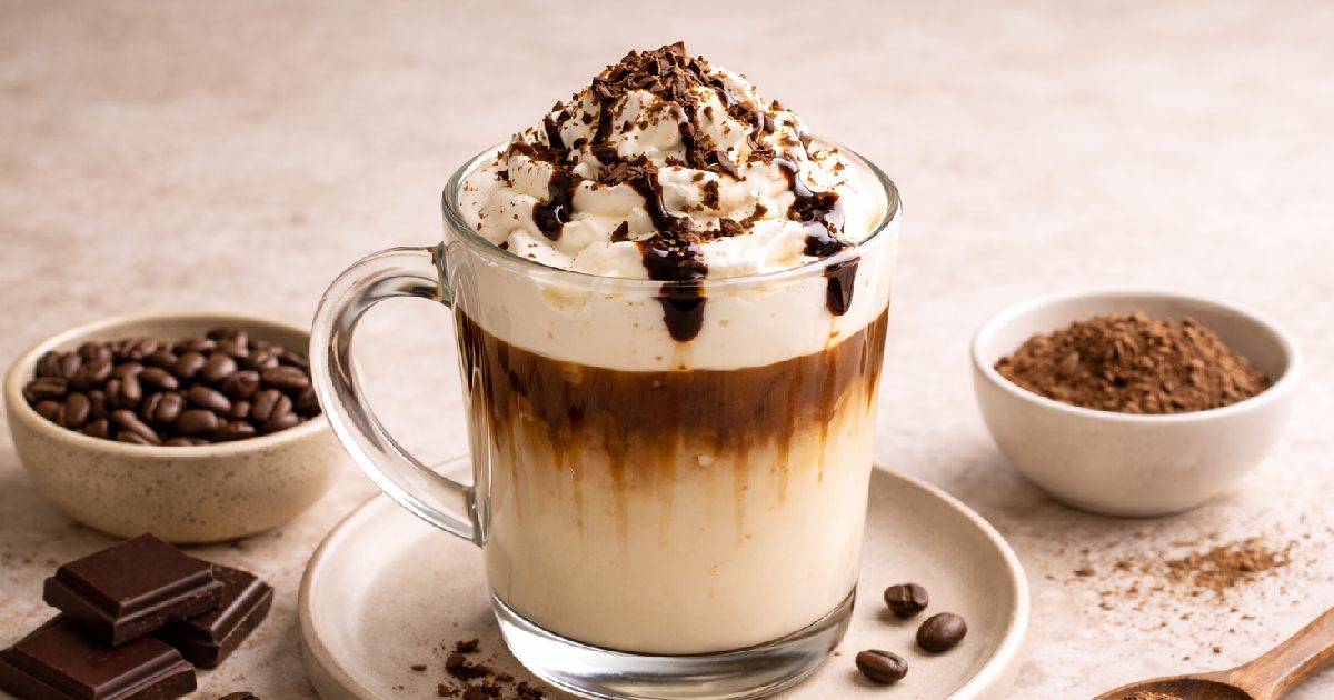 Receta de Latte de Ponche de Huevo Y Moca: Latte Cremoso y Chocolatoso ...